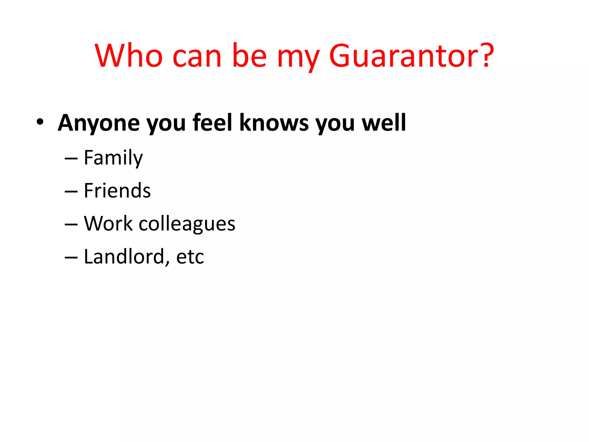 What is a guarantor | PPTX