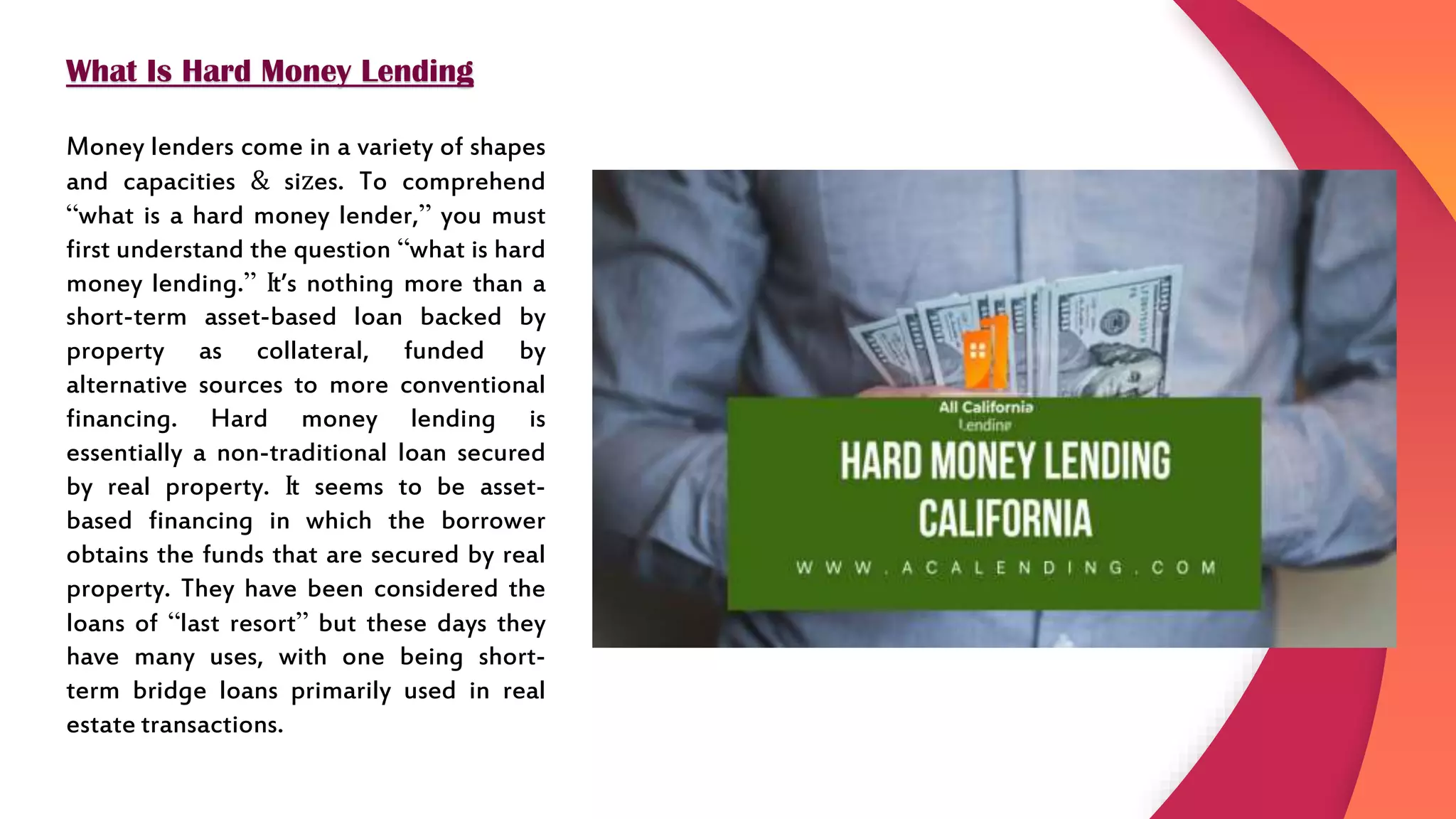 What Is a Hard Money Loan How a Hard Money Loan Works | PPT