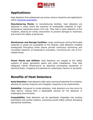 What is a Heat Detector and types of heat detector? | PDF