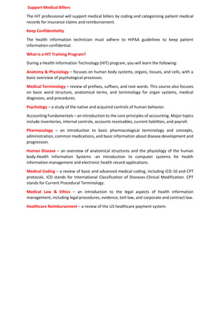 What is a HIT Training Program?Becoming a health information technician ...