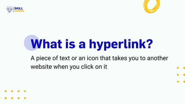 What is a Hyperlink? | Digital Marketing | PPT