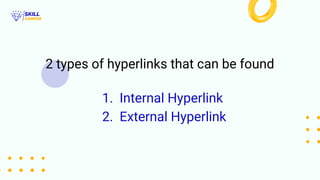 What is a Hyperlink? | Digital Marketing | PPT