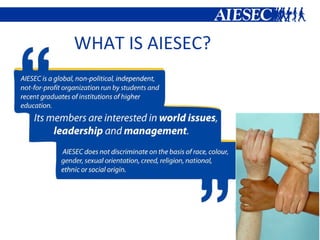 What is aiesec | PPT | Education