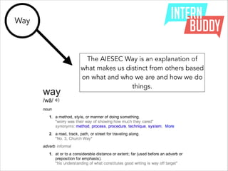 Intern Buddy: AIESEC Way | PPT