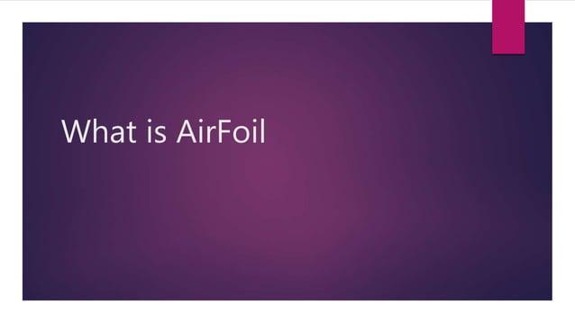What is airfoil | PPT