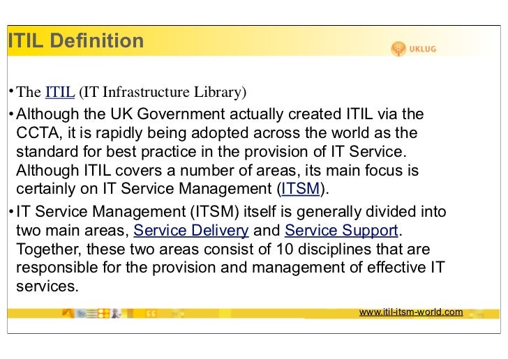 What is a itil and how does it relate to your collaborative environme…