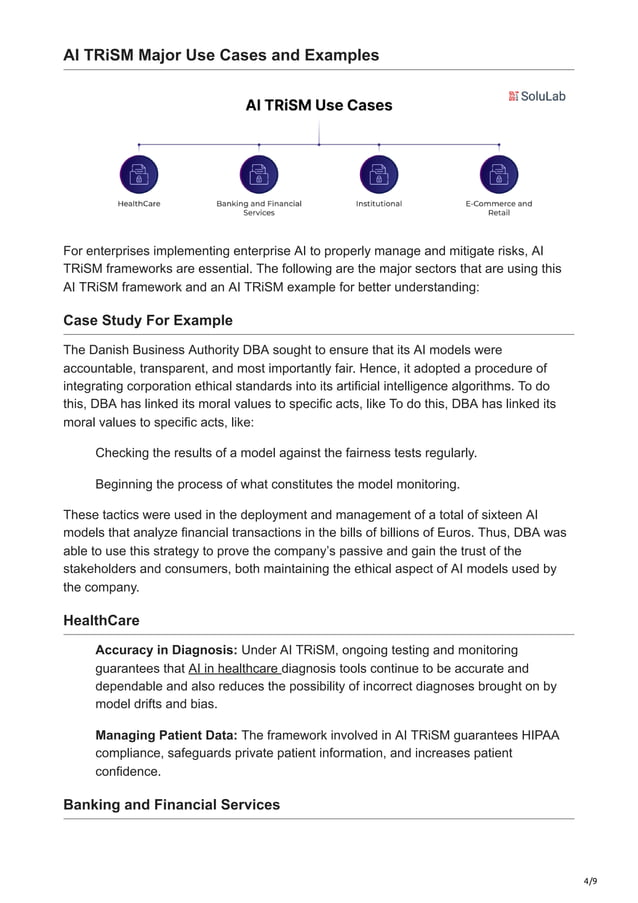 What is AI TRiSM Addressing Trust Risk and Security.pdf | Technology ...