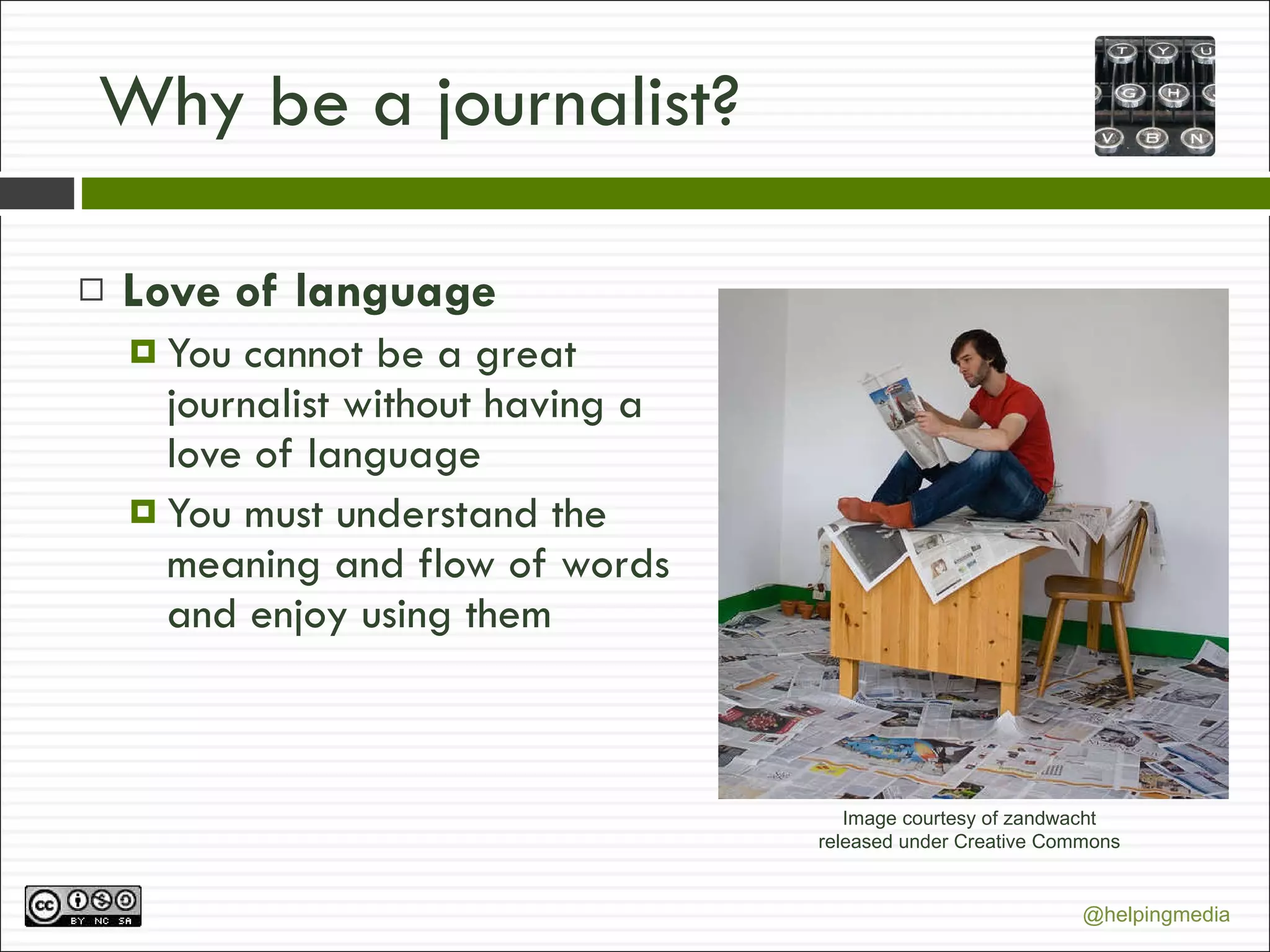 The role of the journalist | PPT