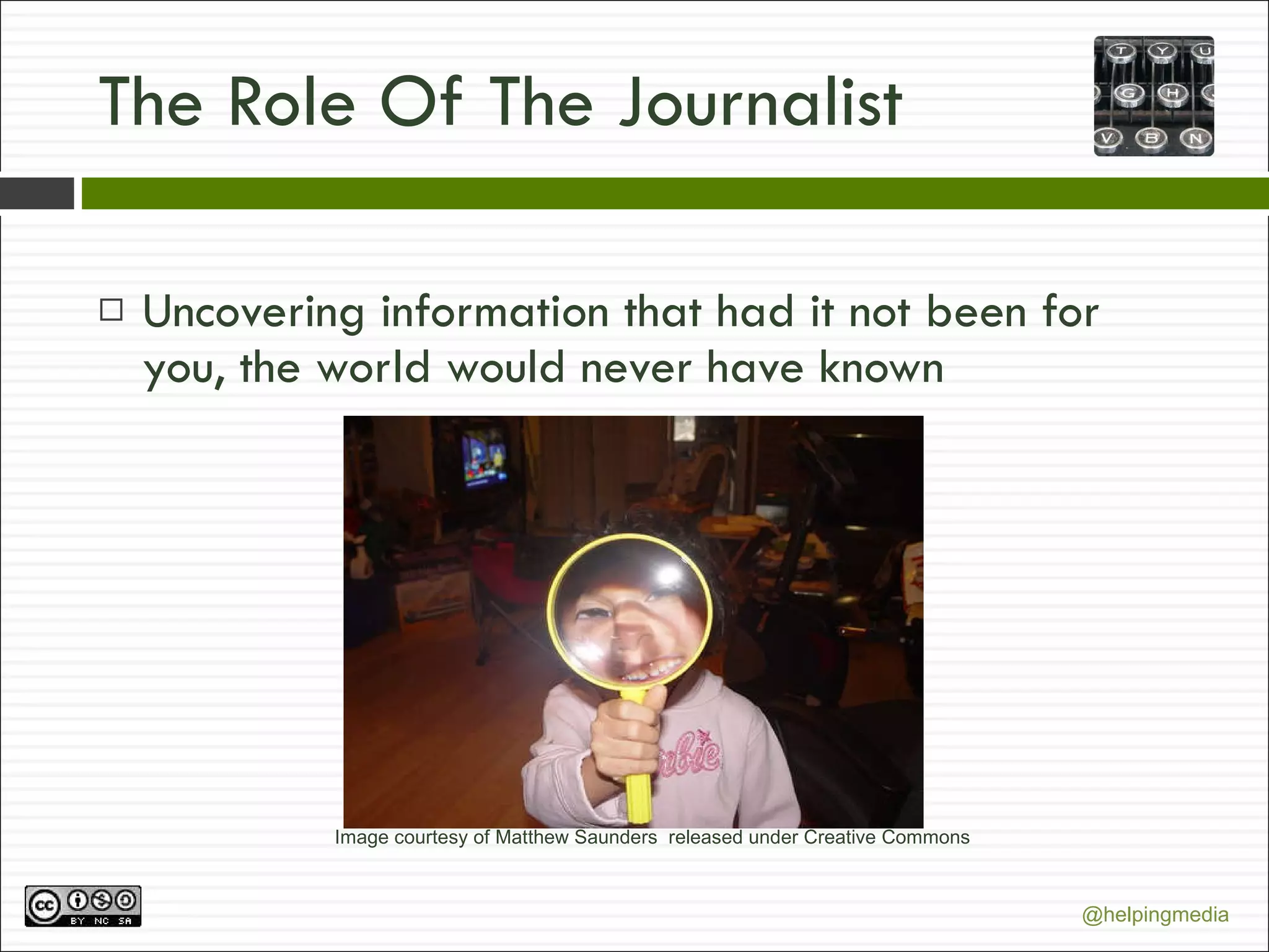 The role of the journalist | PPT