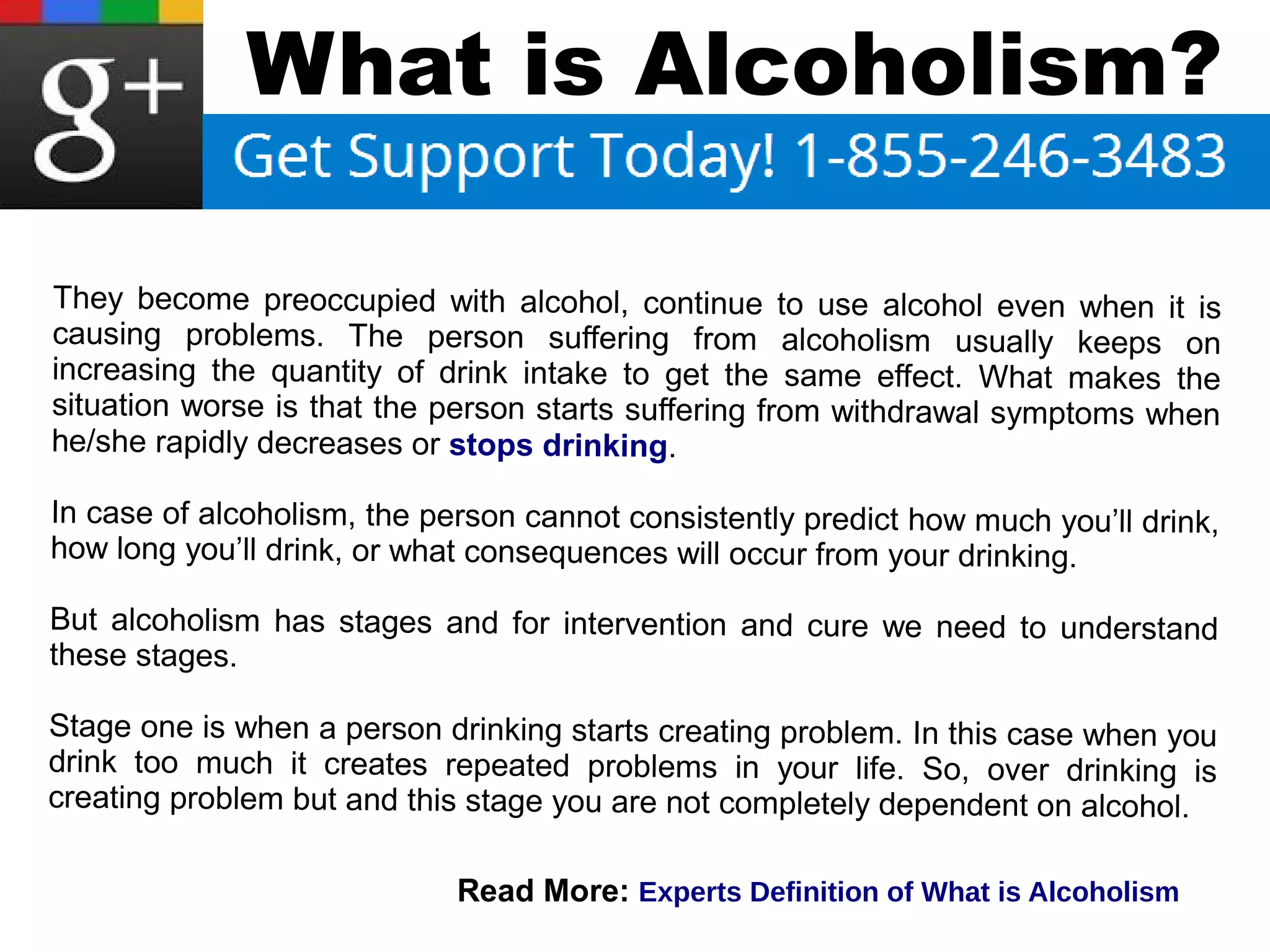 What is Alcoholism? | PDF