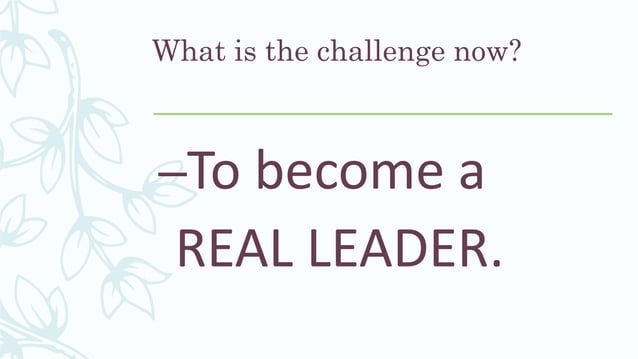 What is a leader | PPT