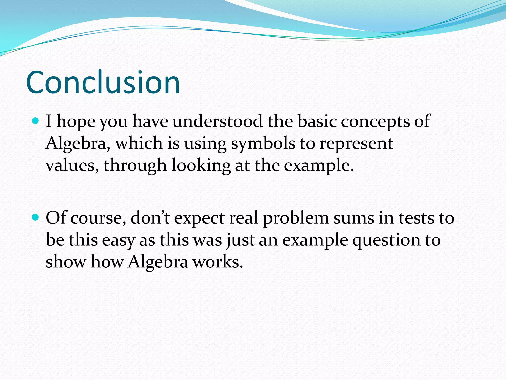 What is algebra | PPTX