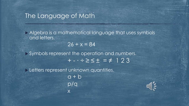 What is algebra | PPT