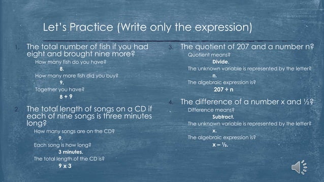 What is algebra | PPT