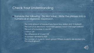 What is algebra | PPT