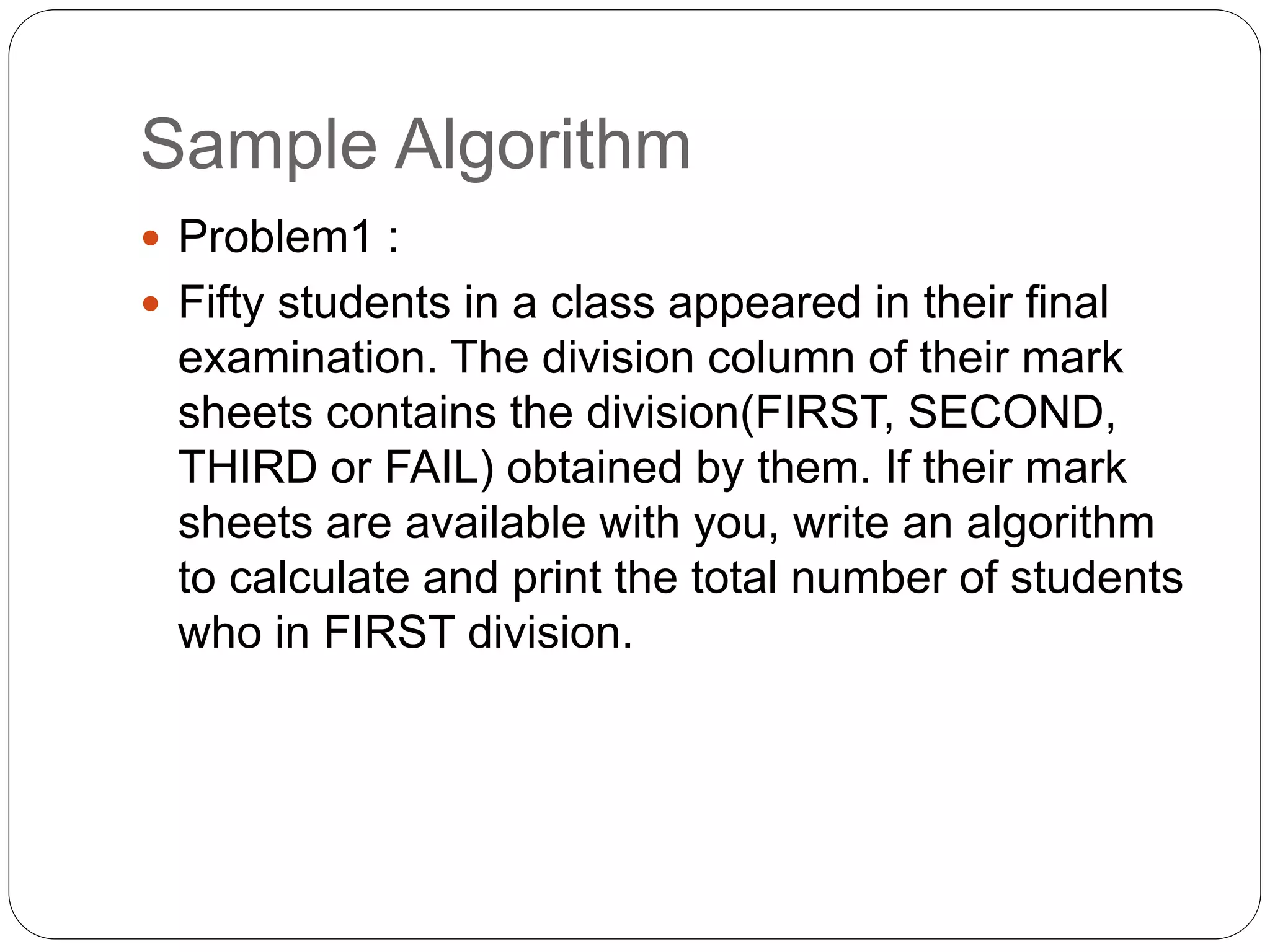 What is algorithm | PPT