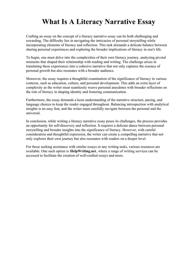 What Is A Literacy Narrative Essay.pdf