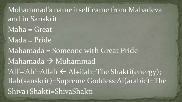 What is allah who is allah what is the origin of allah | PPT