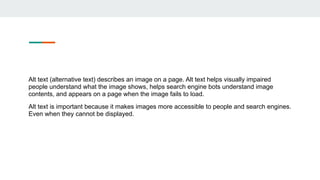 What is Alt Text in SEO | PPT | Free Download