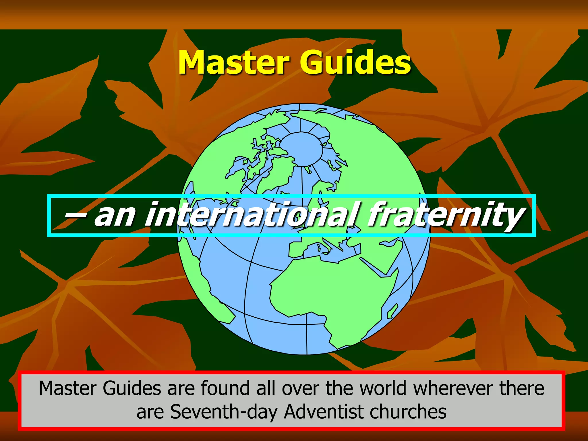 What is a Master Guide .ppt