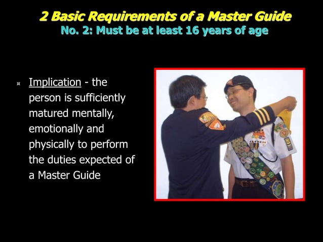 What is a Master Guide .ppt