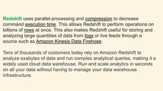 What is Amazon Redshift? | PPTX | Databases | Computer Software and Applications