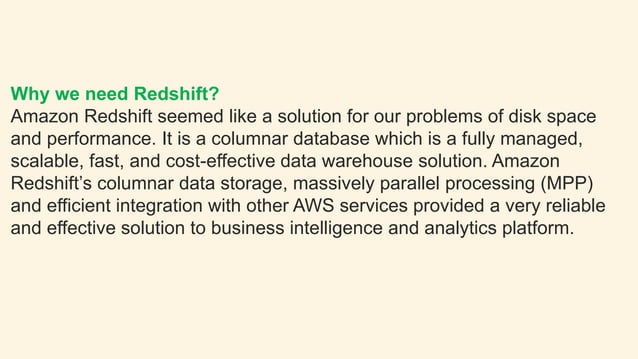 What is Amazon Redshift? | PPTX | Databases | Computer Software and ...