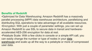 What is Amazon Redshift? | PPTX | Databases | Computer Software and Applications