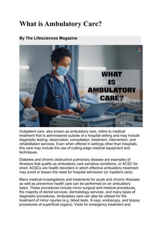 What is Ambulatory Care.pdf