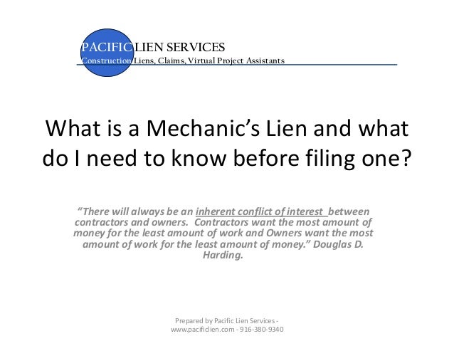 What Is A Mechanic s Lien And What Do I Need To Know What Is A Mechanic s Lien And What Do I Need To Know