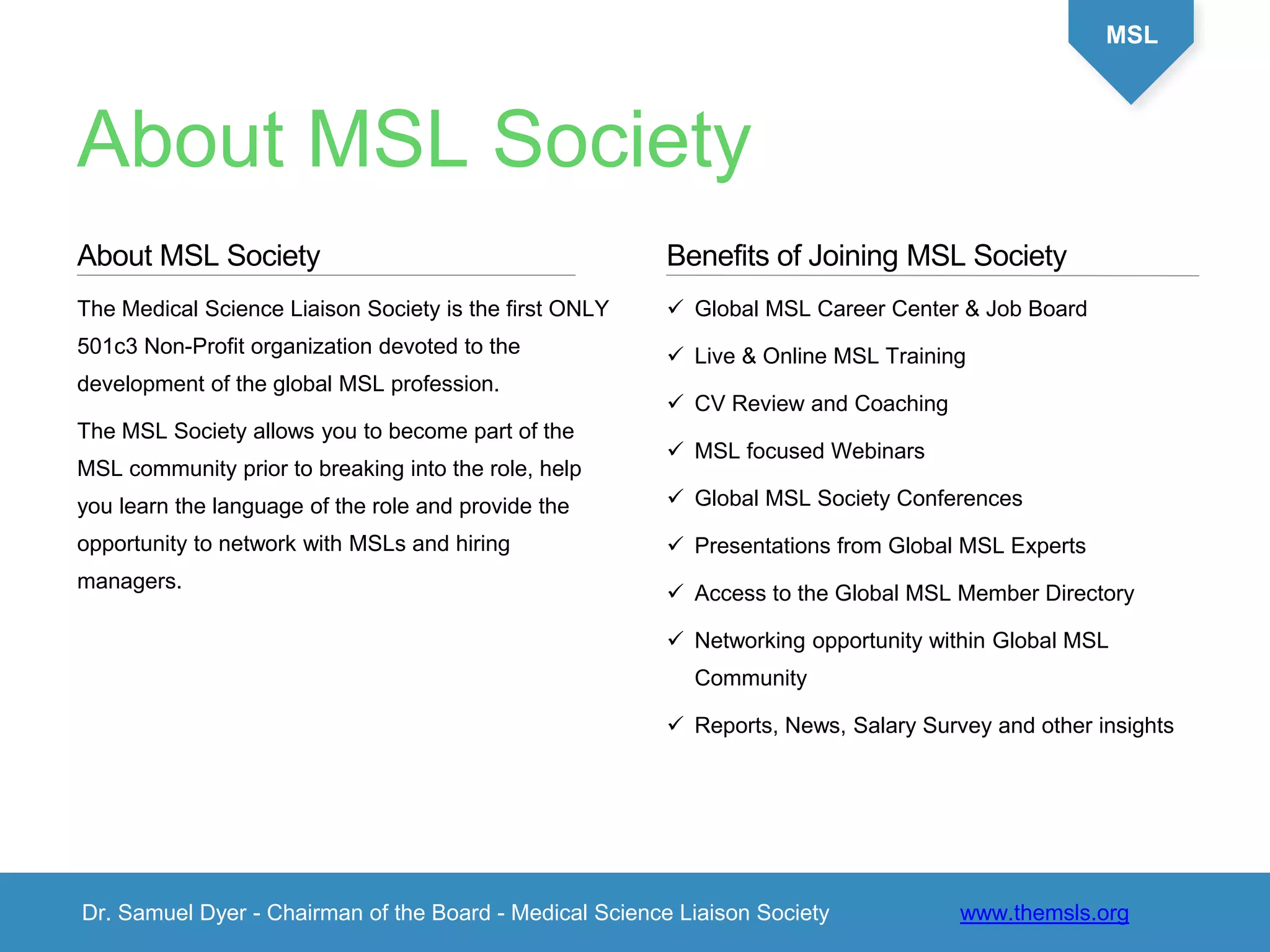 What is a Medical Science Liaison? | PPTX