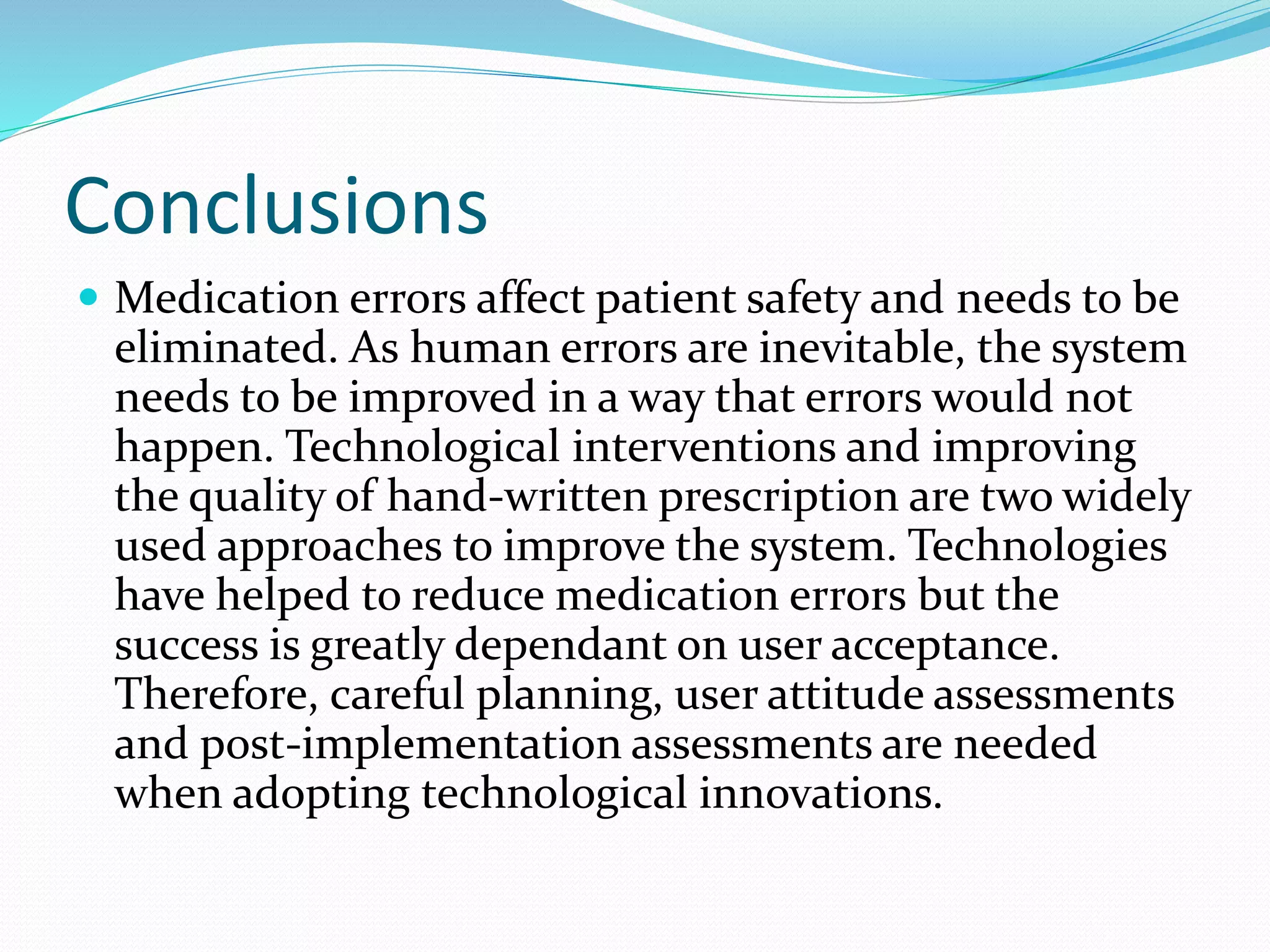 What is a ‘medication error’ | PPT