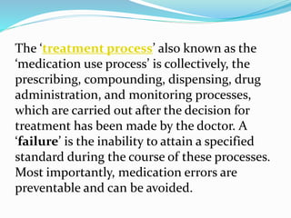 What is a ‘medication error’ | PPT