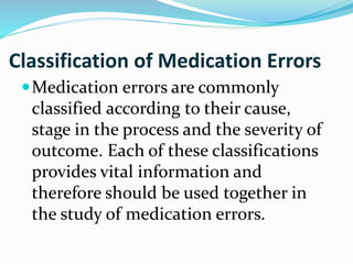 What is a ‘medication error’ | PPT