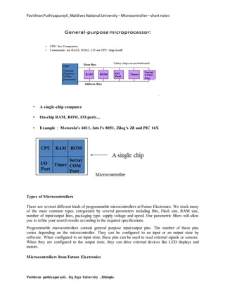 What is a microcontroller | PDF