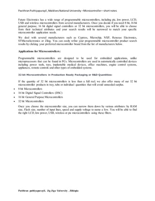 What is a microcontroller | PDF