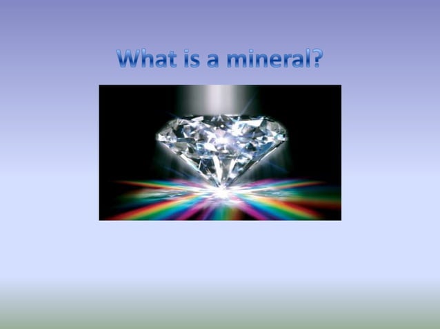 What is a mineral | PPT