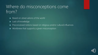 What is a misconception | PPTX