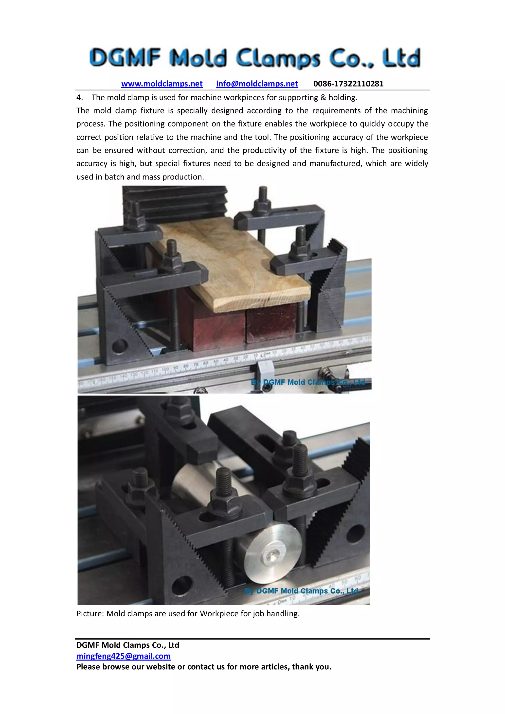 What is a mold clamp used for? | PDF