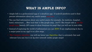 What is ample info | PPTX | Search | Internet