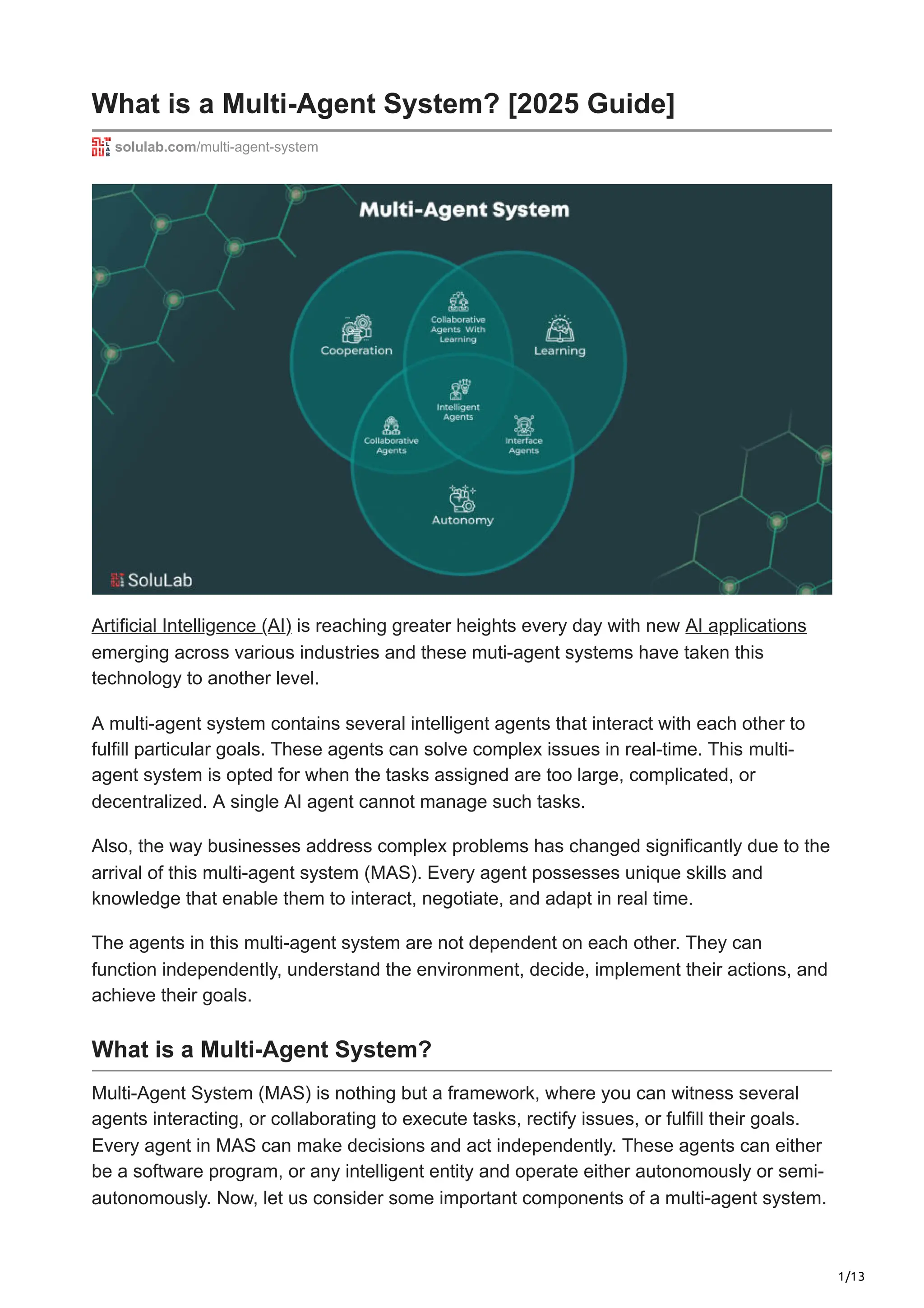 What is a Multi-Agent System 2025 Guide.pdf