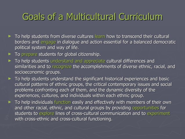 What is a Multicultural Curriculum | PPT