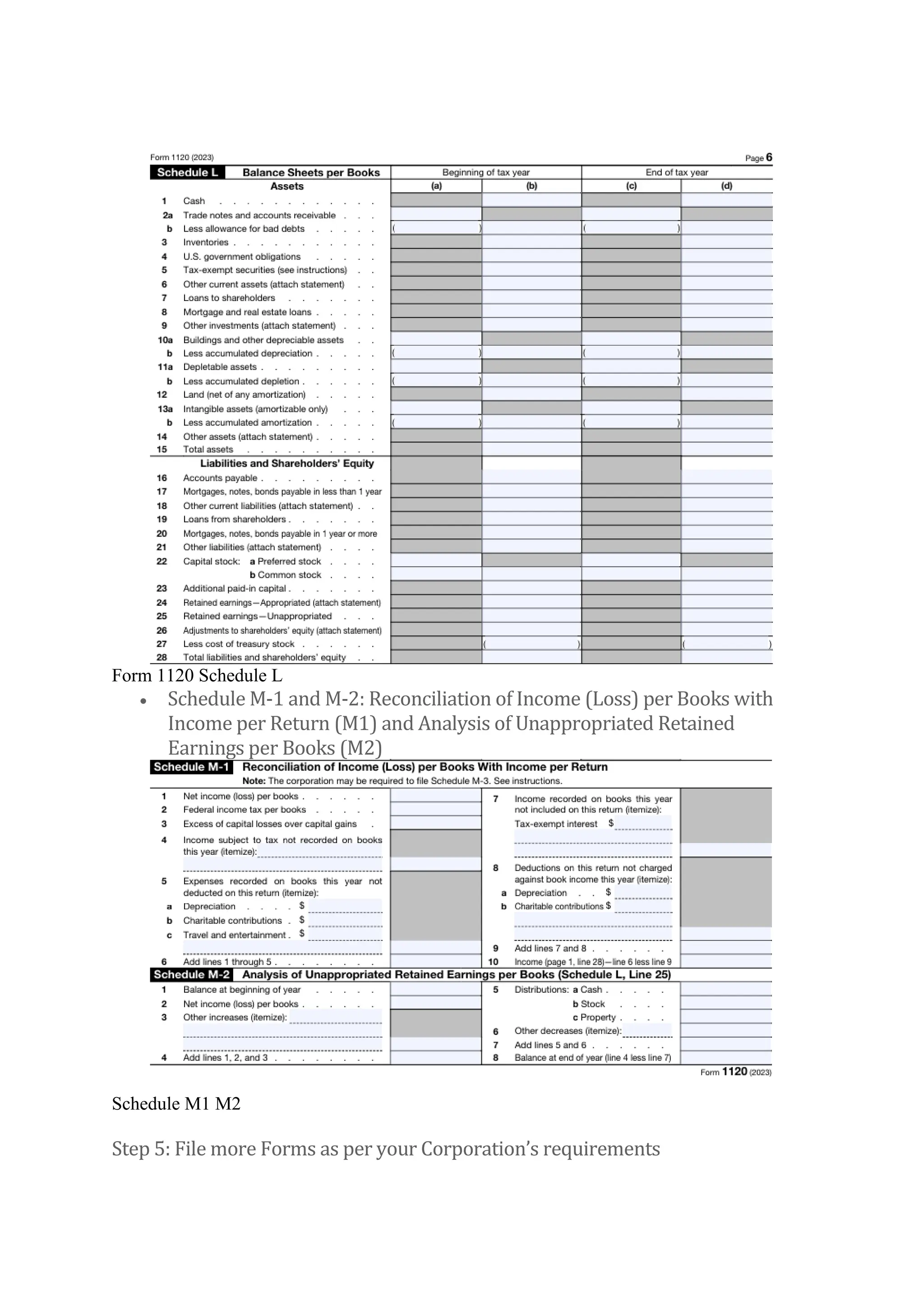 What Is An 1120 Tax Form How To File It Pdf