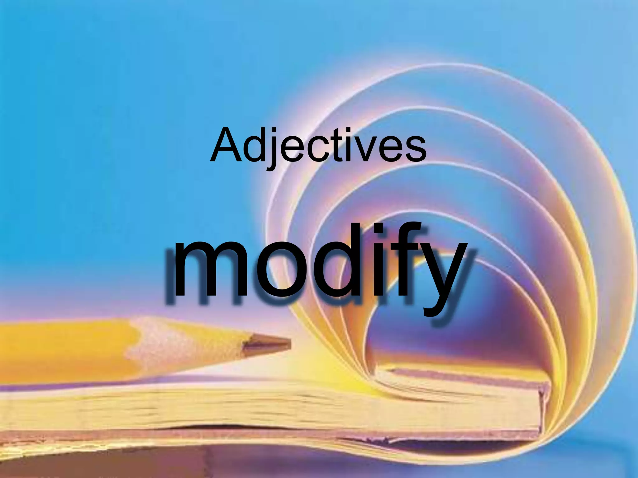 What is an adjective? | PPTX