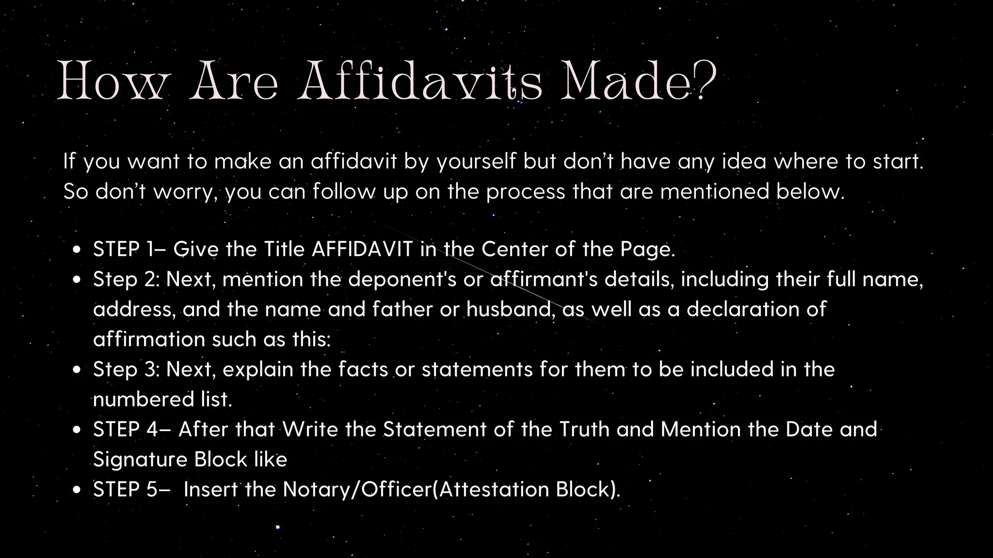 What is an affidavit? - A Details Guides | PDF