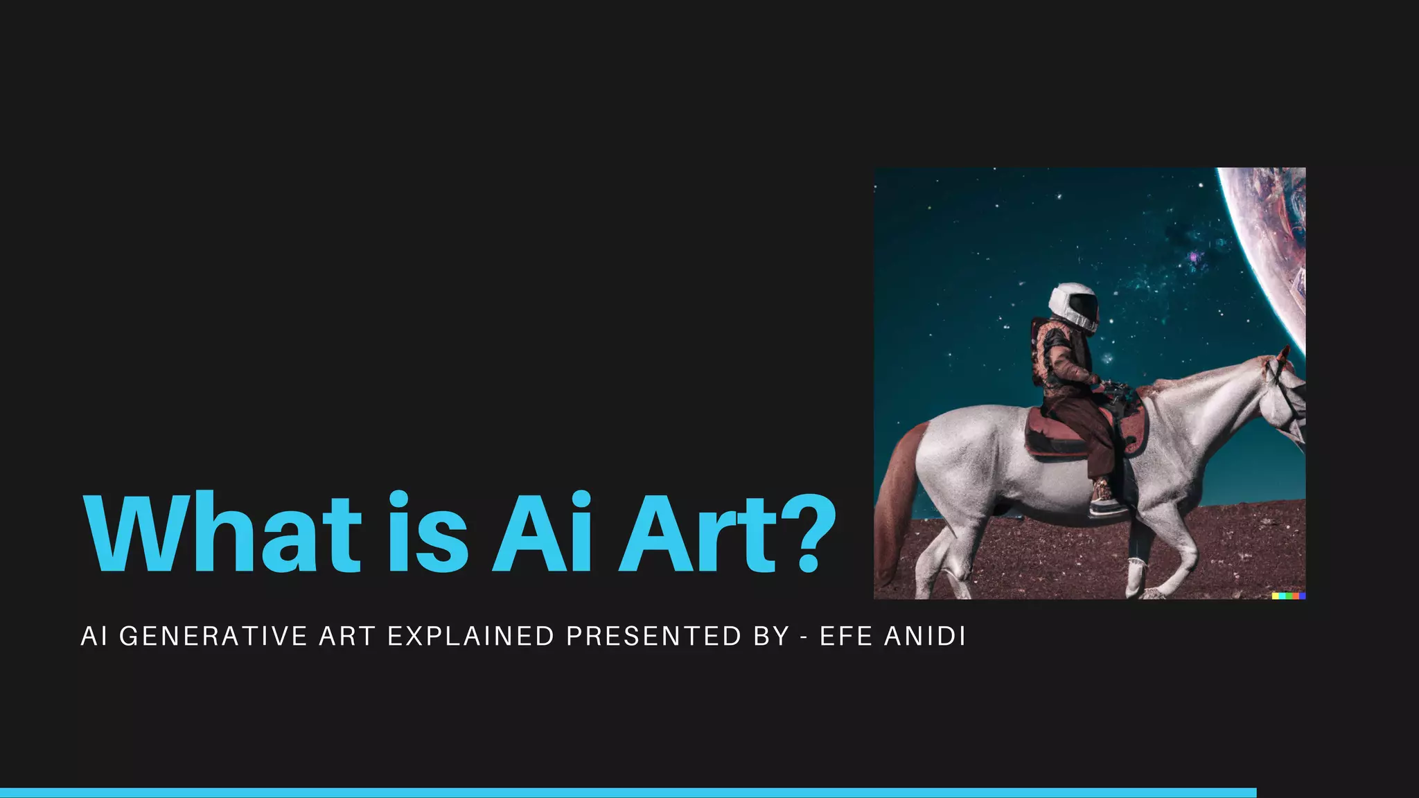 What is Ai Generated Art by Efe Anidi | PDF