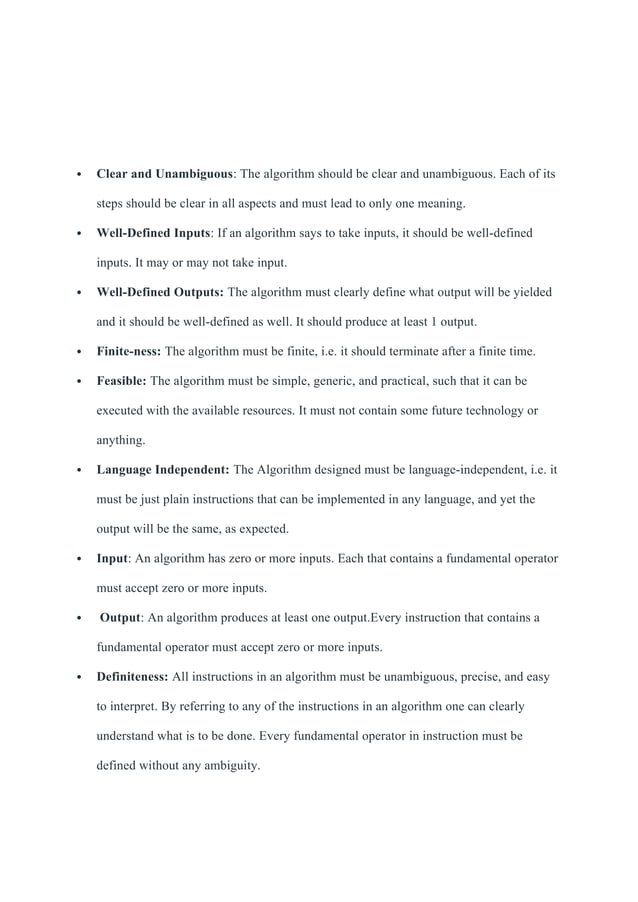 Algorithm A Set Of Rules For Solving Operations Pdf