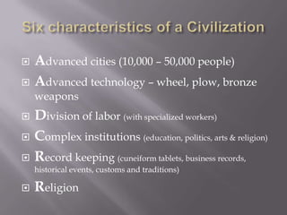 What is an ancient civilization? | PPTX