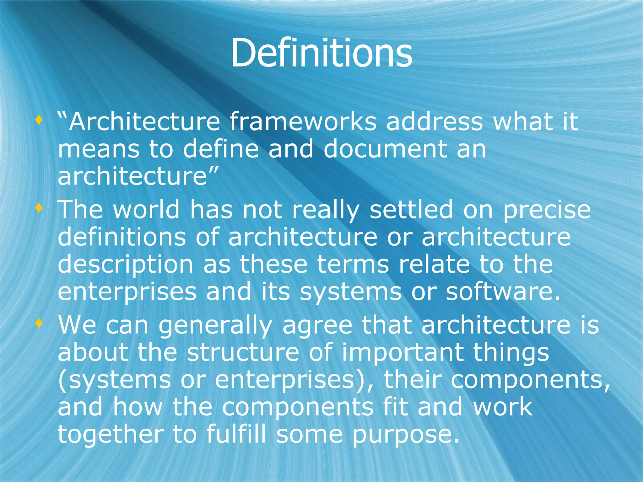 What Is An Architectural Framework | PPT