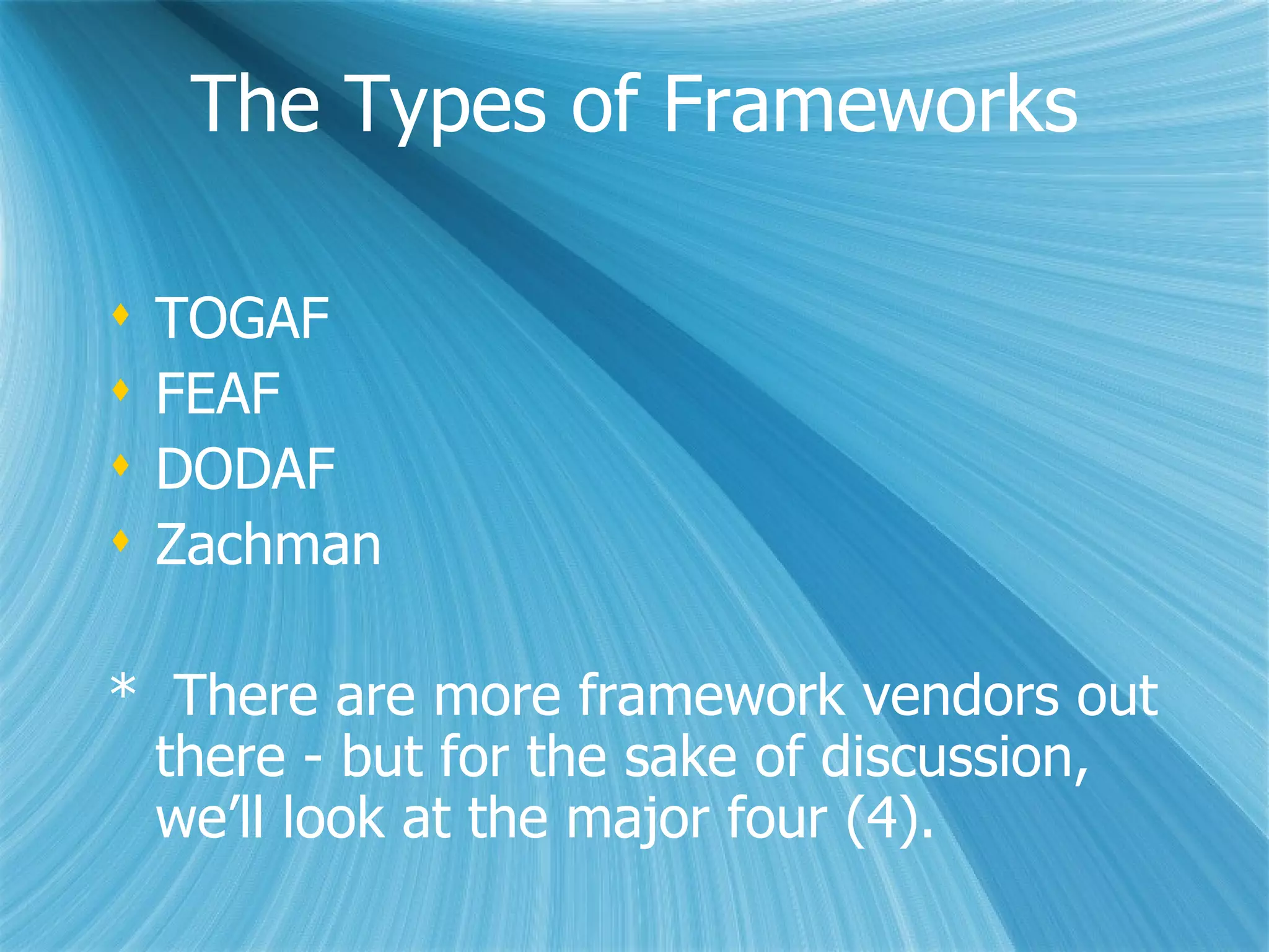 What Is An Architectural Framework | PPT